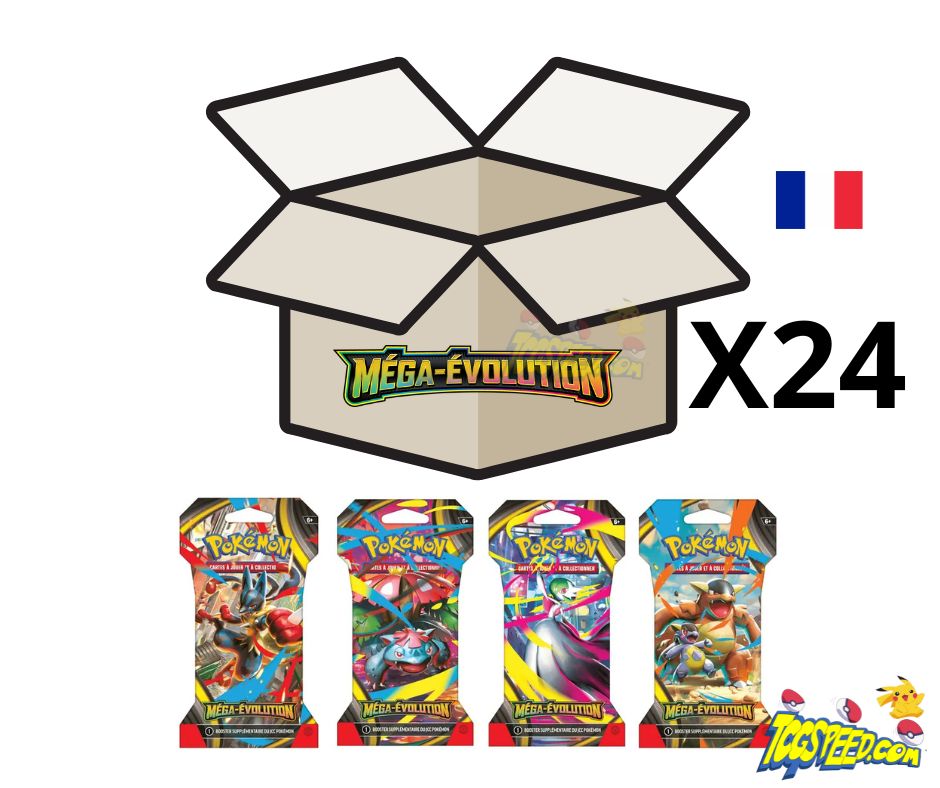 Pokemon ME01 Mega Evolution Pack de 24 Boosters Version française ...